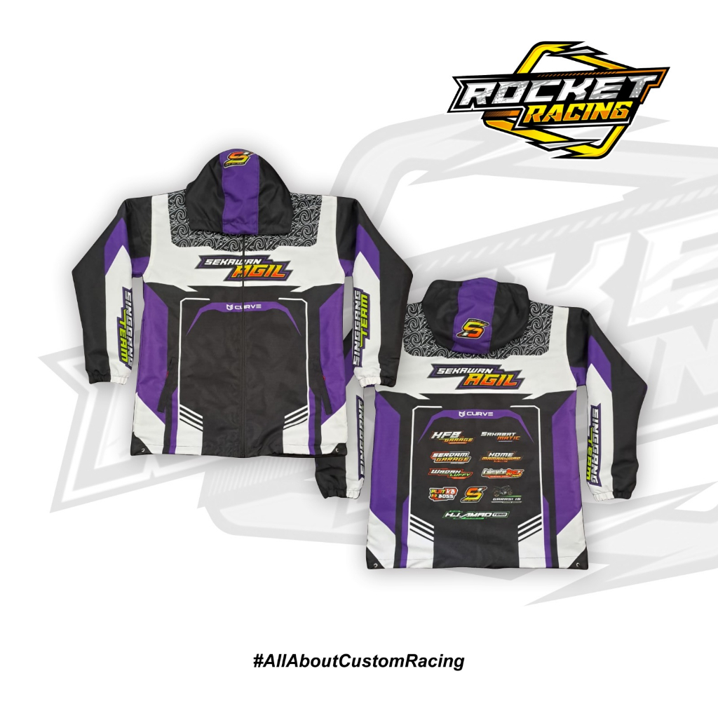 Jual Jaket Racing Full Printing Fast Design Custom JKRR7 | Shopee Indonesia