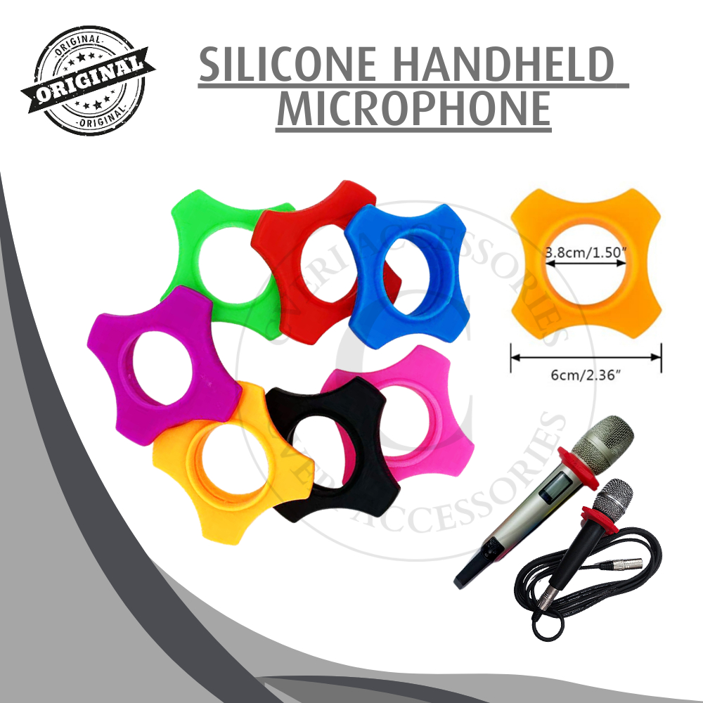 Jual Silikone Handheld Microphone Ring Mic Anti Slip | Shopee Indonesia