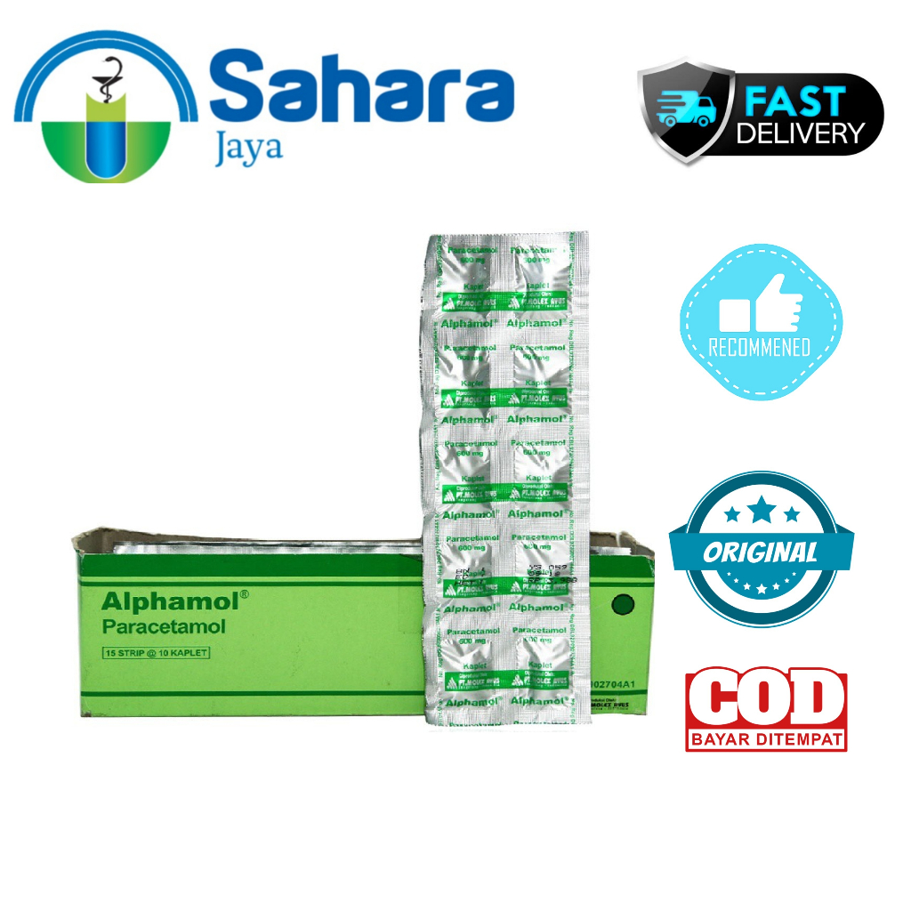 Jual [SJ] Alphamol 600 mg 10 Kaplet PER STRIP / ALPHAMOL TABLET ...
