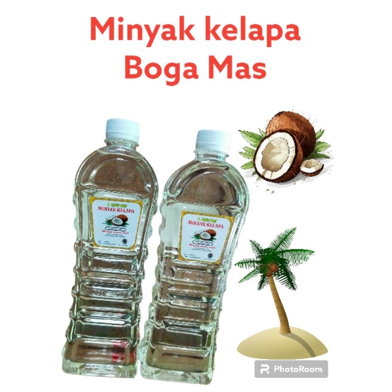 Jual 1000ml MINYAK KELAPA MURNI / KLENTIK Boga Mas | Shopee Indonesia