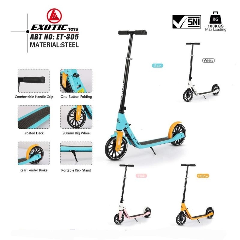 Jual SCOOTER/SKUTER BESI ET-305 RODA BESAR EXOTIC | Shopee Indonesia