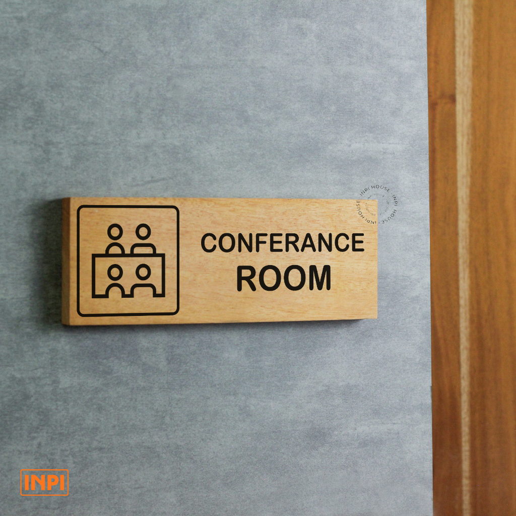 Jual sign system conference room - wall sign - papan tanda ruang ...