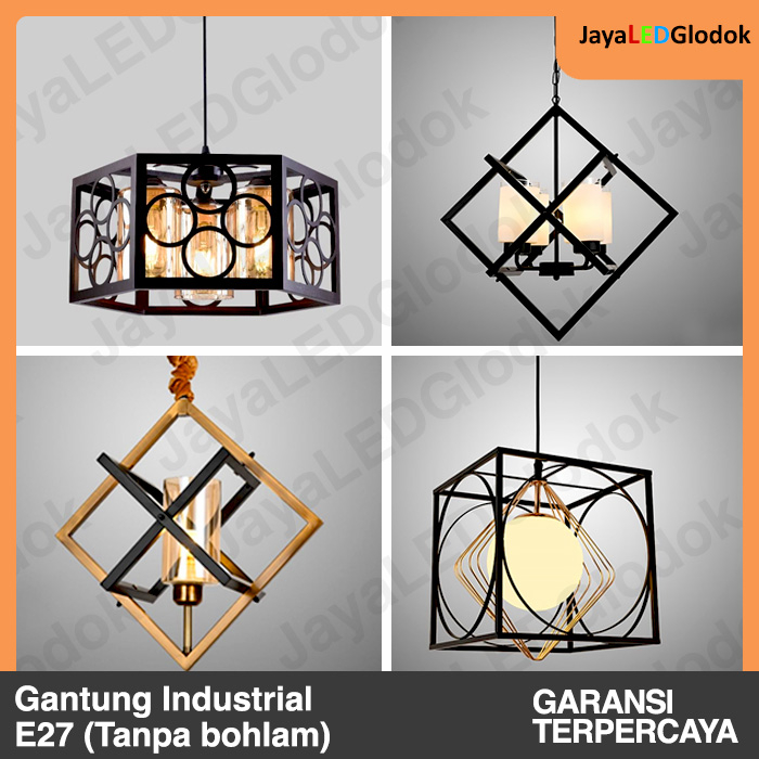 Jual Lampu Gantung Minimalis Industrial Ruang Tamu Makan Mini Bar Cafe Retro Vintage Modern ...