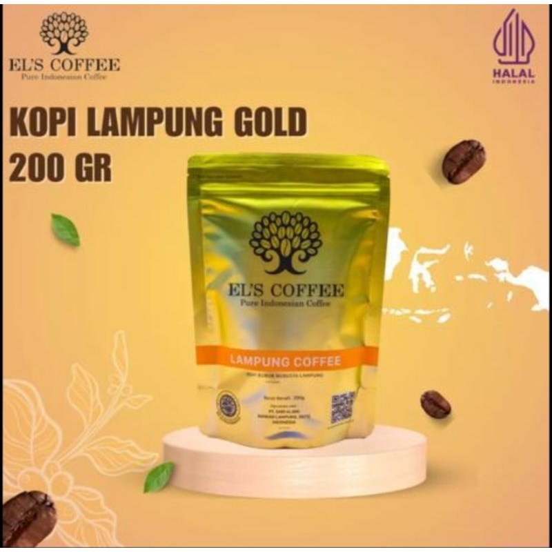 Jual EL'S COFFEE GOLD LAMPUNG ROBUSTA 200GRAM PURE INDONESIA COFFEE ...