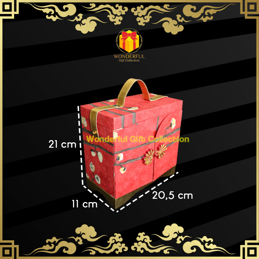 Jual Hardbox Mooncake Kue Bulan Model Lemari Laci Wallpaper Sakura WGC ...