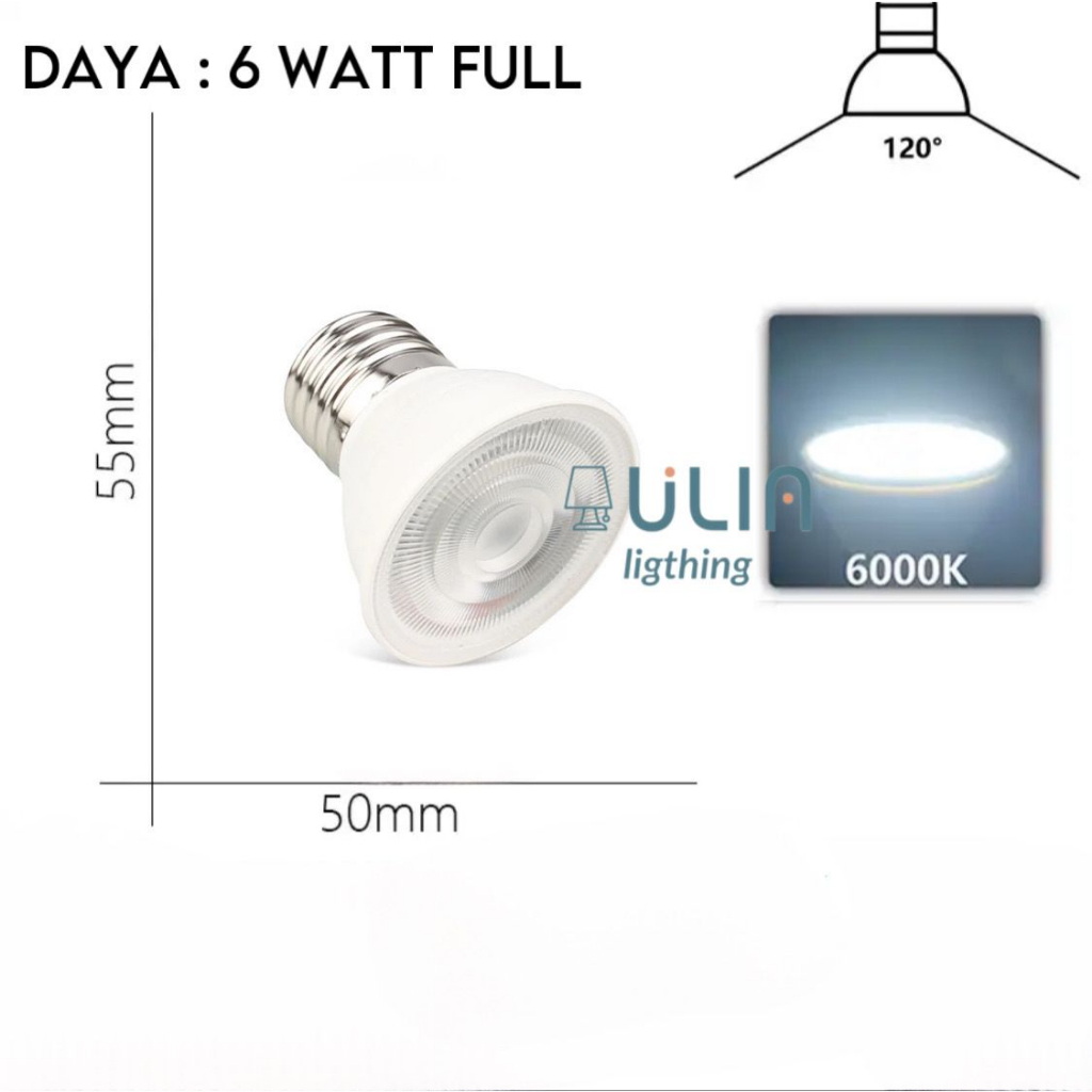 Jual Lampu Spot LED Hologen E27 6W 7W 6 watt Putih Kuning Hias Sorot ...