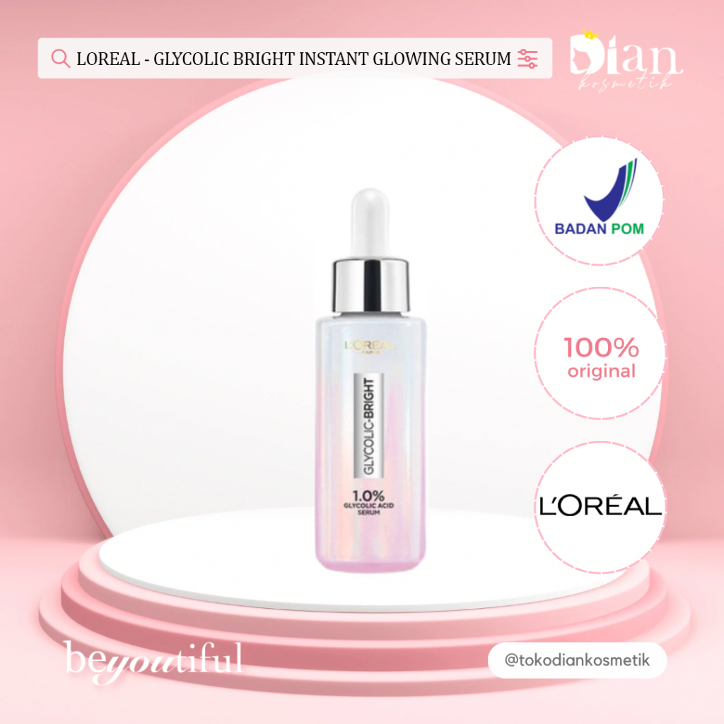 Jual LOREAL - GLYCOLIC BRIGHT INSTANT GLOWING SERUM MELASY | Shopee ...