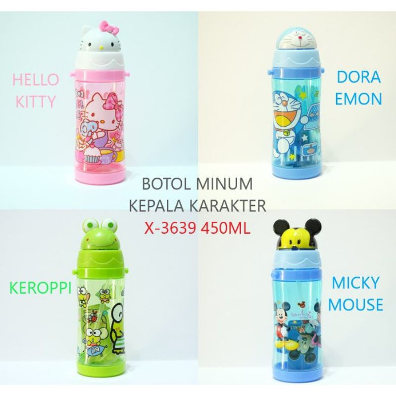 Jual BOTOL MINUM ANAK/BOTOL MINUM SRDOTAN/BOTOL MINUM KARAKTER KEPALA ...