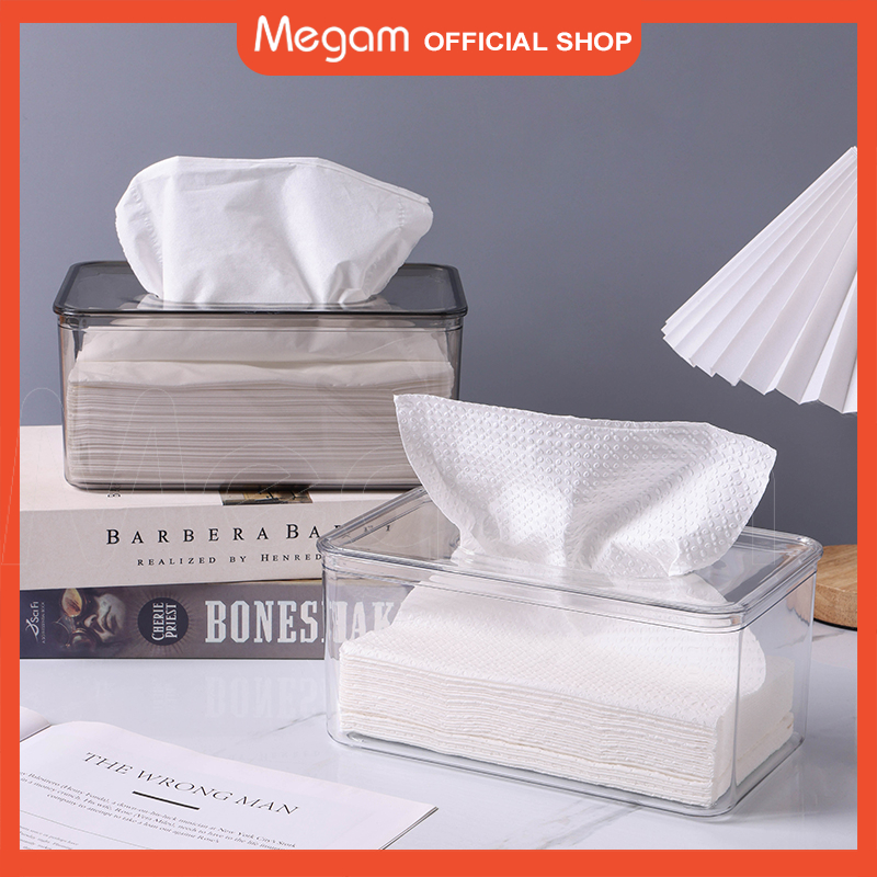 Jual Megam Kotak Tissue Transparan Minimalis Tempat Penyimpanan Tissue ...