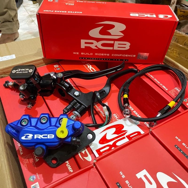 Jual paket set pengeriman RCB paket set master rem RCB E3 set kaliper RCB original RCB universal ...