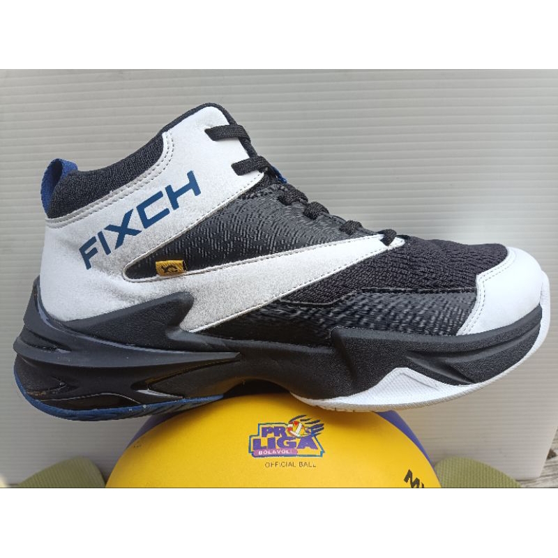Jual SEPATU VOLI FIXCH SPORTS / VOLY terbaru ; TROY WHITE BLACK BLUE ...