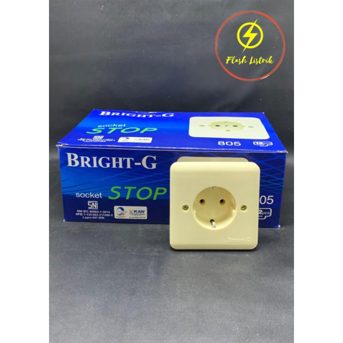 Jual [Bright-G] Stop Kontak Bright G 805 Colokan Bright G Inbow | Shopee Indonesia