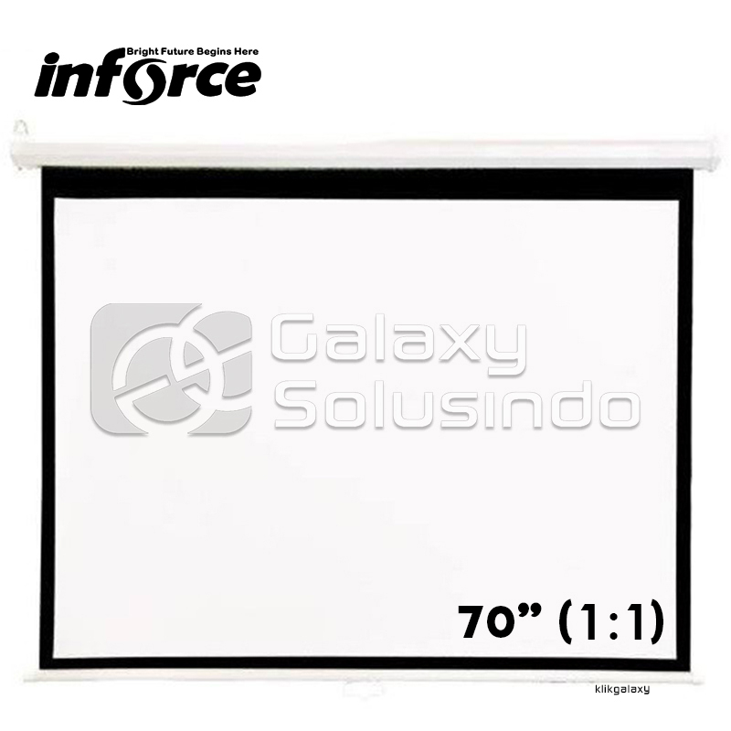 Jual INFORCE WallScreen 70" 1:1 Layar Projector Gantung | Shopee Indonesia