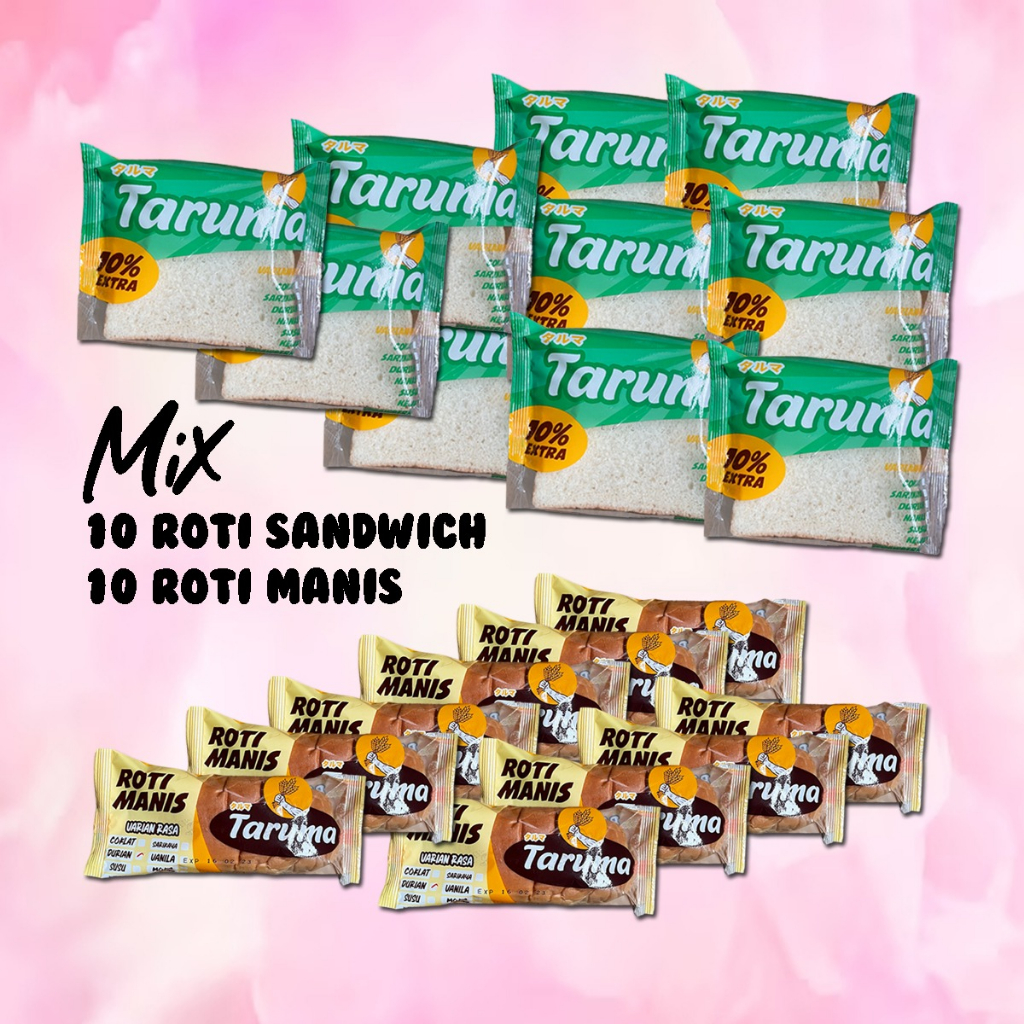 Jual [20 PCS] Taruma Mix Sandwich dan Roti Manis (All Varian) | Shopee ...