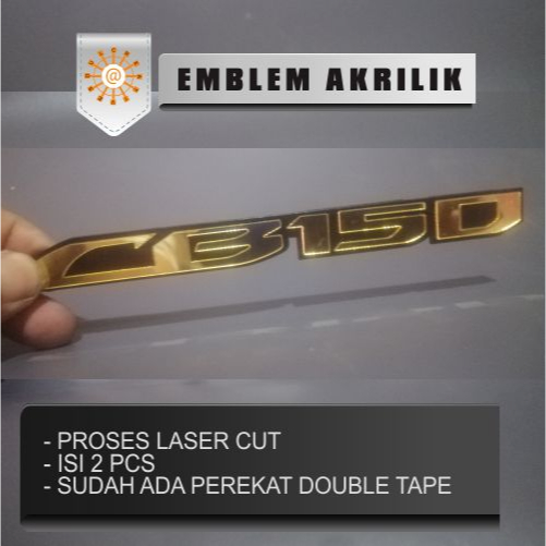 Jual EMBLEM CB150 3D AKRILIK , BUKAN STICKER ATAU STIKER UNTUK ASESORIS ...