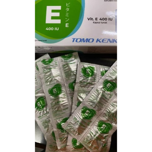 Jual Tomo Kenko Vitamin E 400 UI Suplemen Menjaga Kesehatan Kulit ...