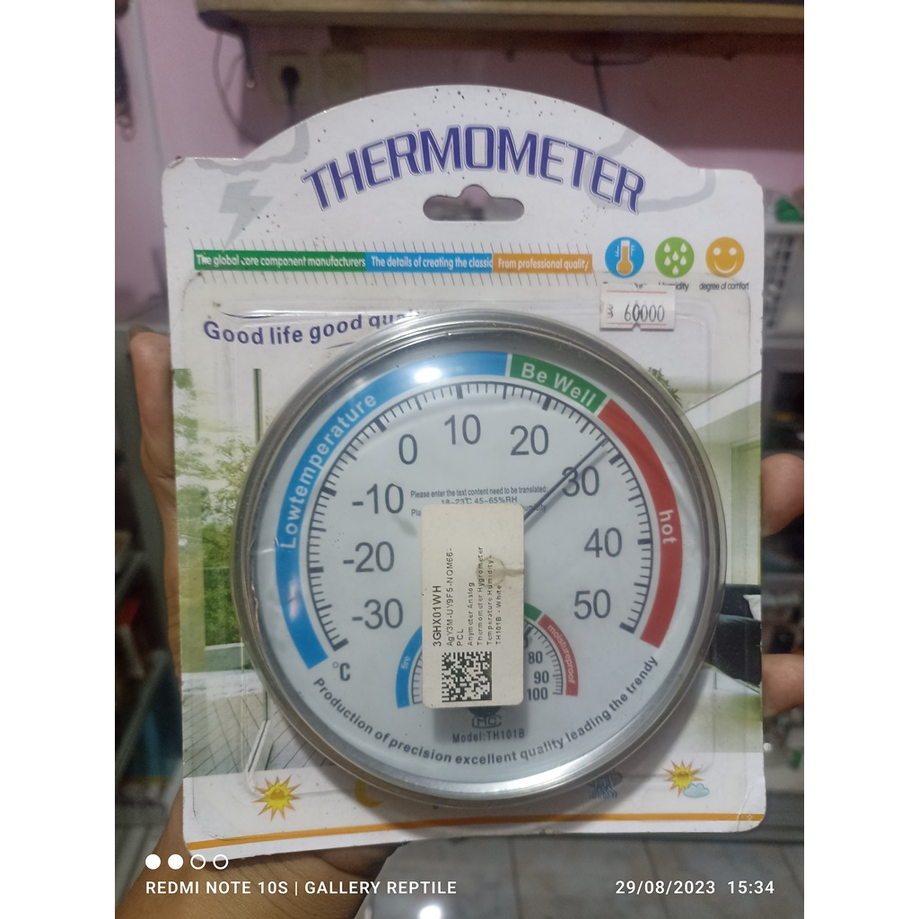 Jual Anymeter Thermohygrometer Analog Anymetre Pengukur Kelembaban Suhu ...
