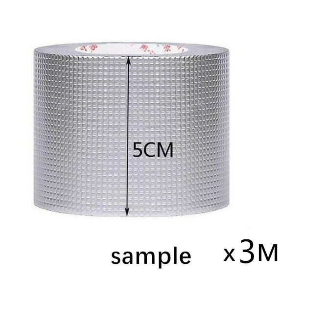 Jual Lakban Anti Bocor 3M 5M Lem Anti Air Alumunium Foil Butyl Super Waterproof Tape Tambal ...