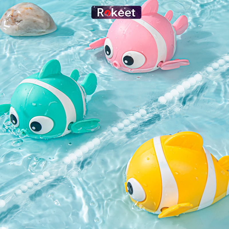 Jual Rokeet Mainan Mandi Bayi Anak Bentuk Hewan Ikan Lucu Berenang Di ...