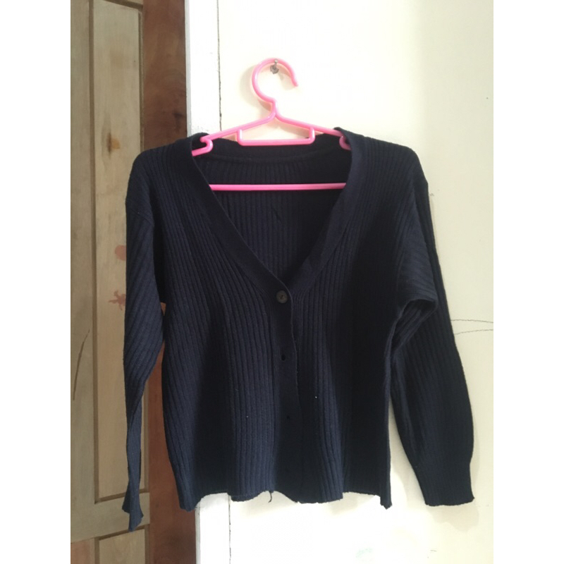 Jual cardigan rajut hitam murah | Shopee Indonesia