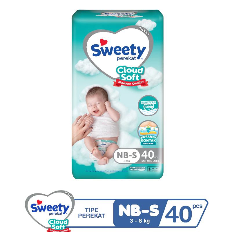 Jual Sweety Silver Comfort NBS 40 Popok Tipe Perekat | Shopee Indonesia