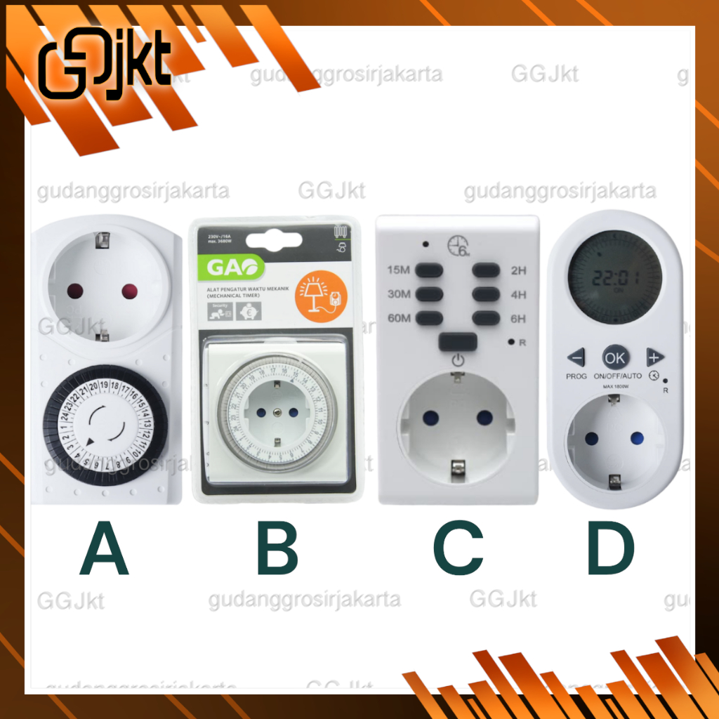 Jual GAO - ALAT PENGATUR WAKTU / STOP KONTAK / COLOKAN LISTRIK ...