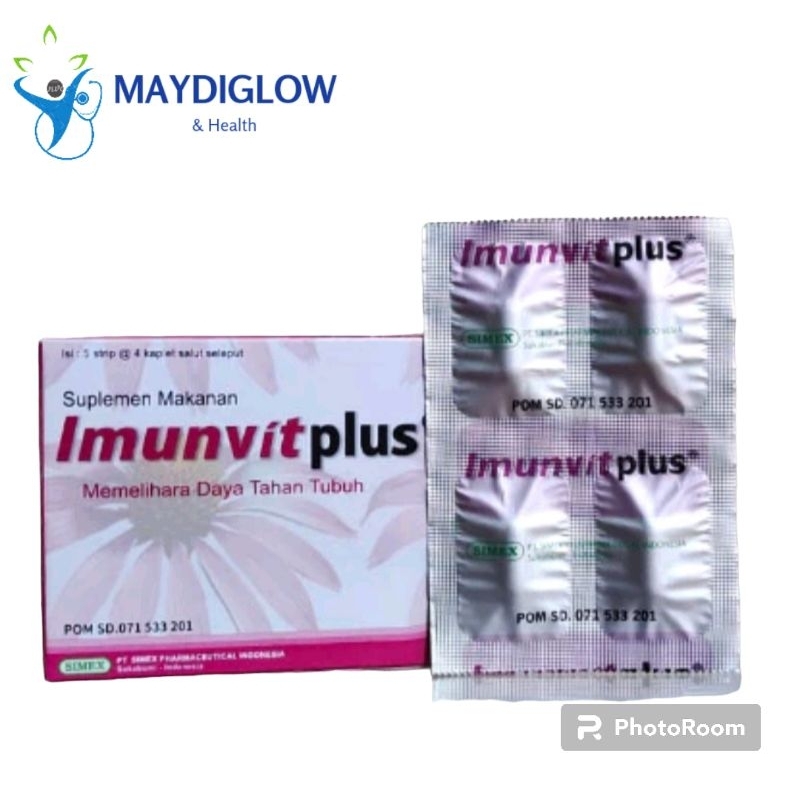 Jual Imunvit Plus Box isi 20 Kaplet | Shopee Indonesia