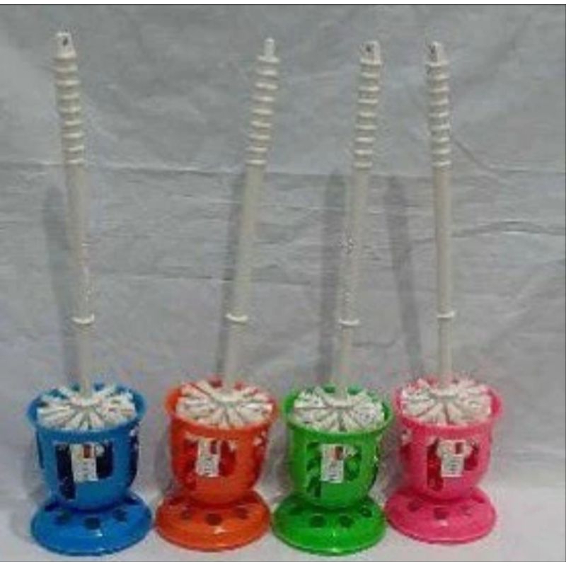 Jual Sikat WC Bulat toilet Nagata Dengan Wadah + Dudukan Gagang Panjang ...