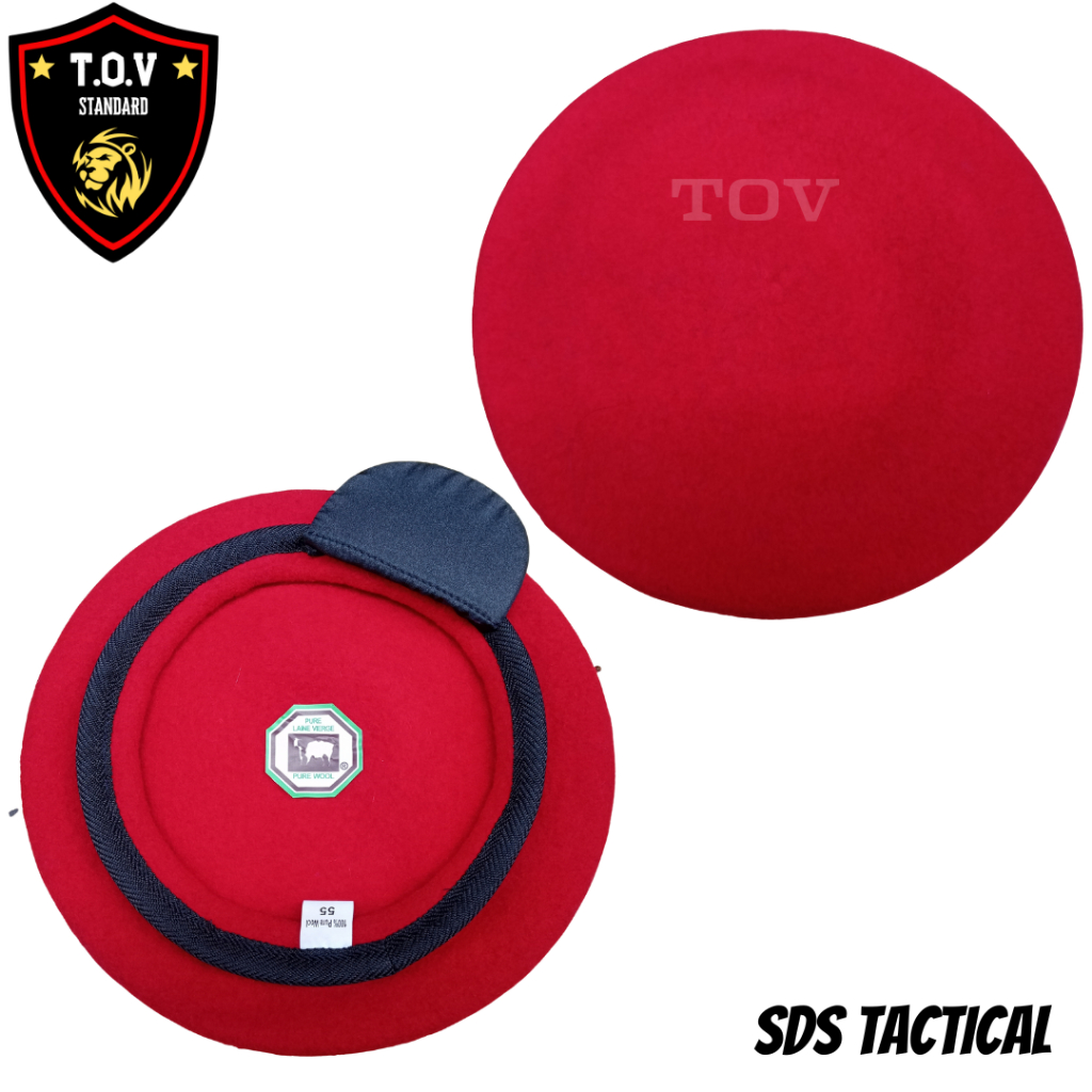 Jual Baret Kopassus Merah Camel Wool Original | Shopee Indonesia