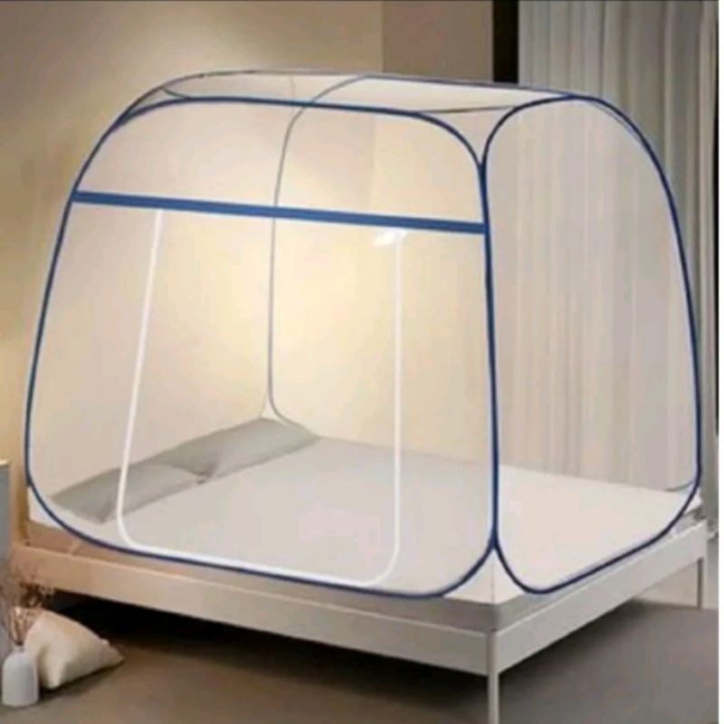 Jual selambu kelambu tidur lipat dewasa 200x200 jumbo pinggiran karet ...