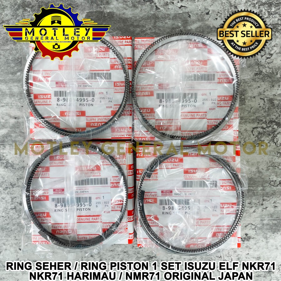 Jual RING SET PISTON SEHER SEKER SEKHER ISUZU ELF NKR 71 NKR71 NMR71 NMR 71 HARIMAU ORIGINAL ...