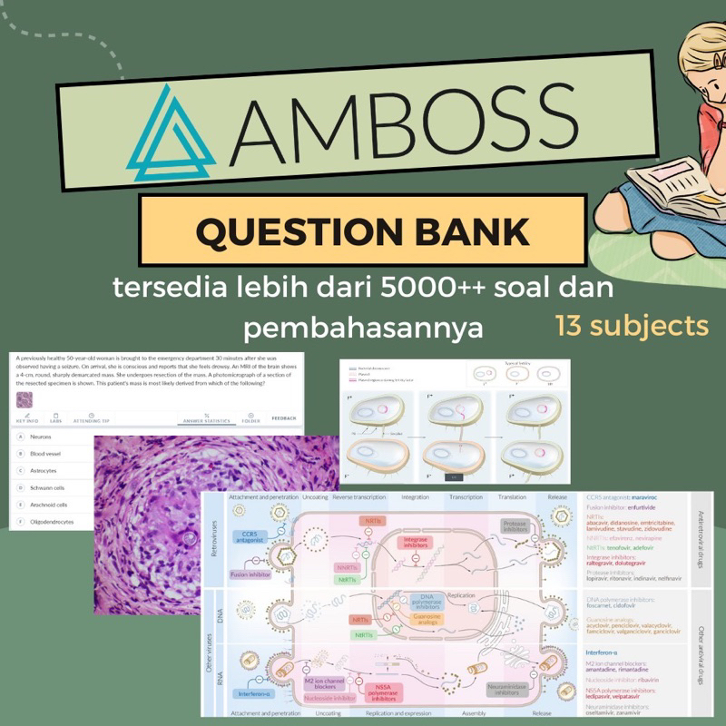 Jual Materi Kedokteran: AMBOSS Question Bank. Link gdrive | Shopee Indonesia