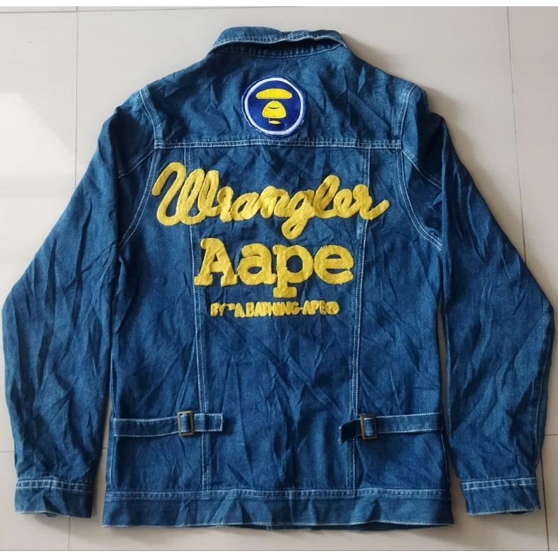 Jual Rare! AAPE By Abathing Ape x Wrangler 2012 Capsule Collection ...