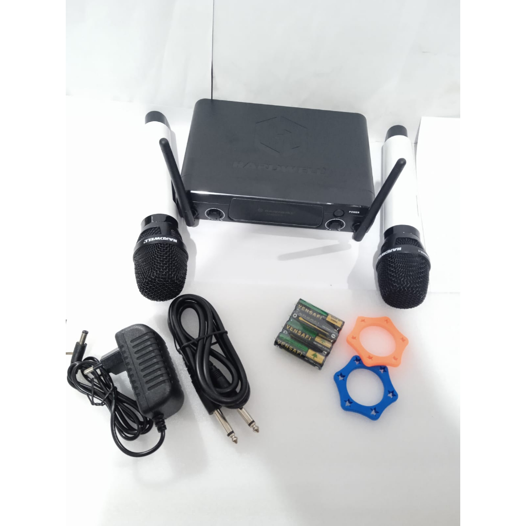 Jual Microphone Wireless Hardwell Number 1 Mic Genggam 2 Mic Original ...