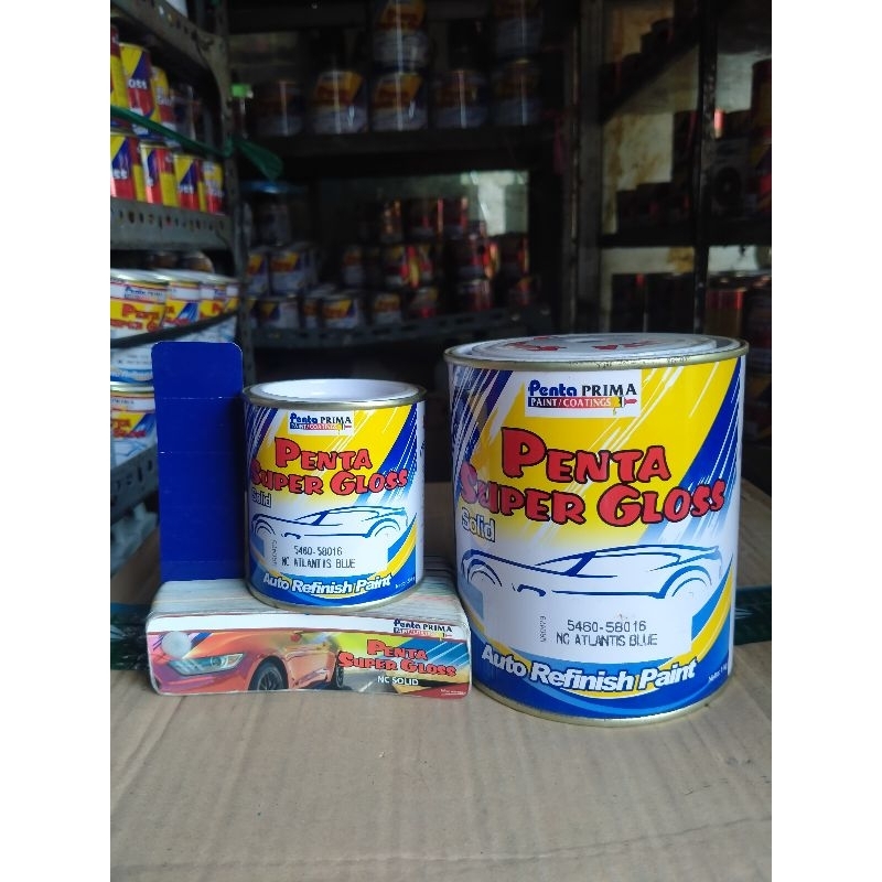 Jual cat penta super gloss solid nc Atlantis blue 58016 ( 200g - 1kg ...