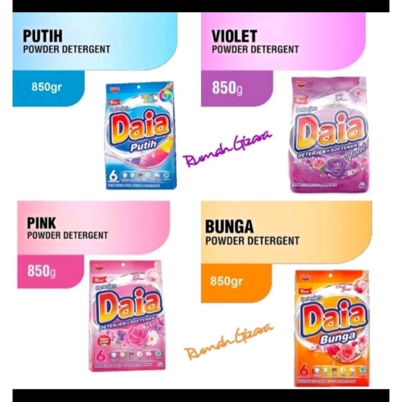 Jual Daia detergent bubuk 850gr | Shopee Indonesia