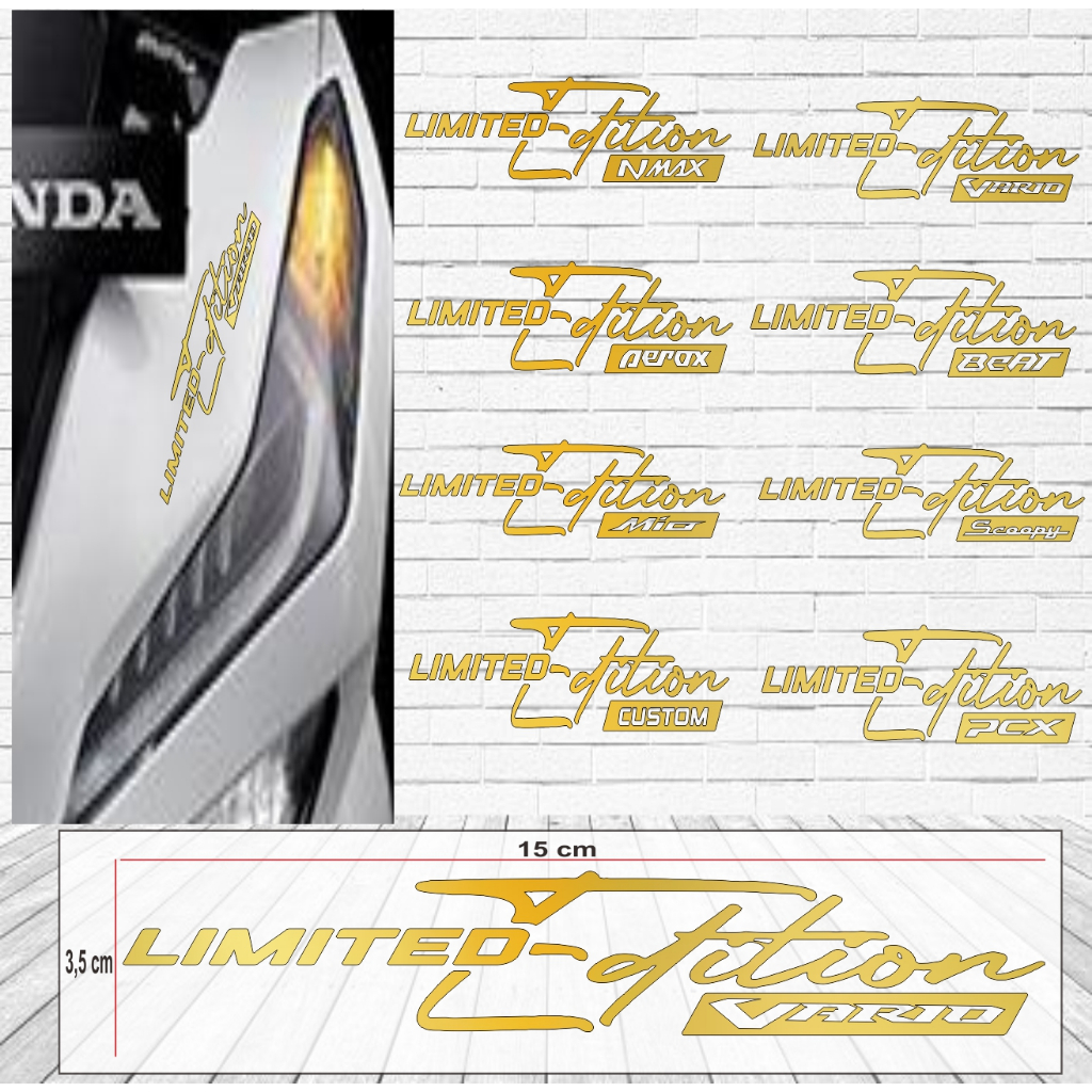 Jual Stiker Limited Edition / Cutting Stiker Limited Edition Custom ...