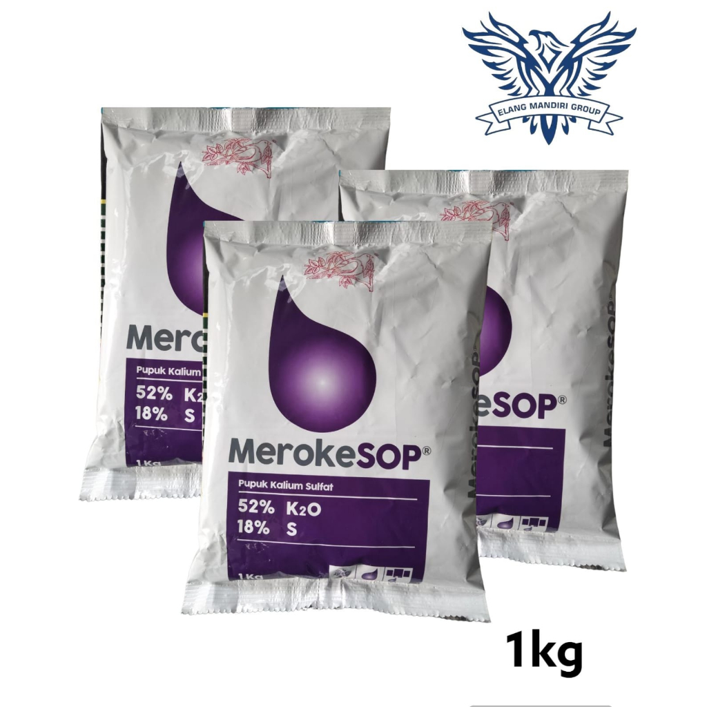 Jual Meroke SOP 1kg Pupuk Kalium Oksida (K2O) 50 %, Sulfur (S) 17 % ...