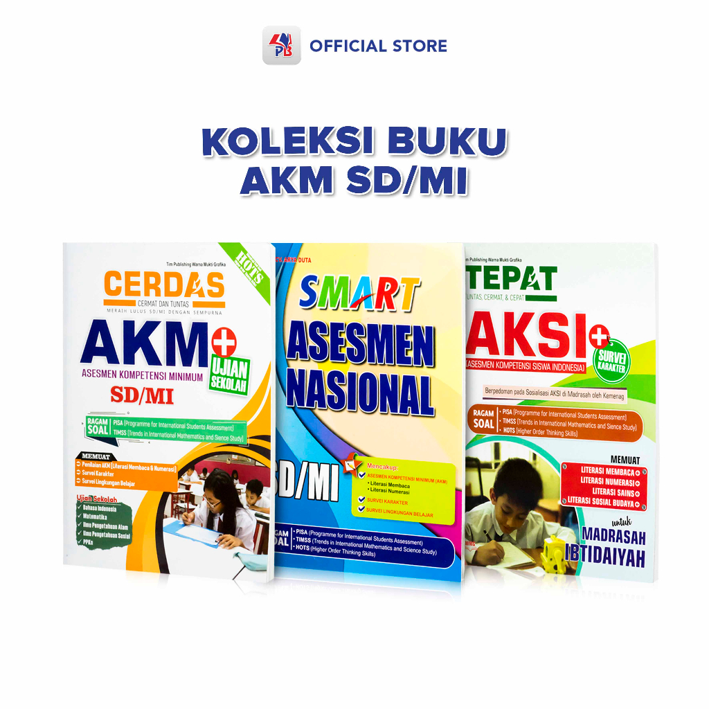 Jual Buku AKM Sekolah SD Dan MI Cerdas Smart Asesmen Nasional / PT ...