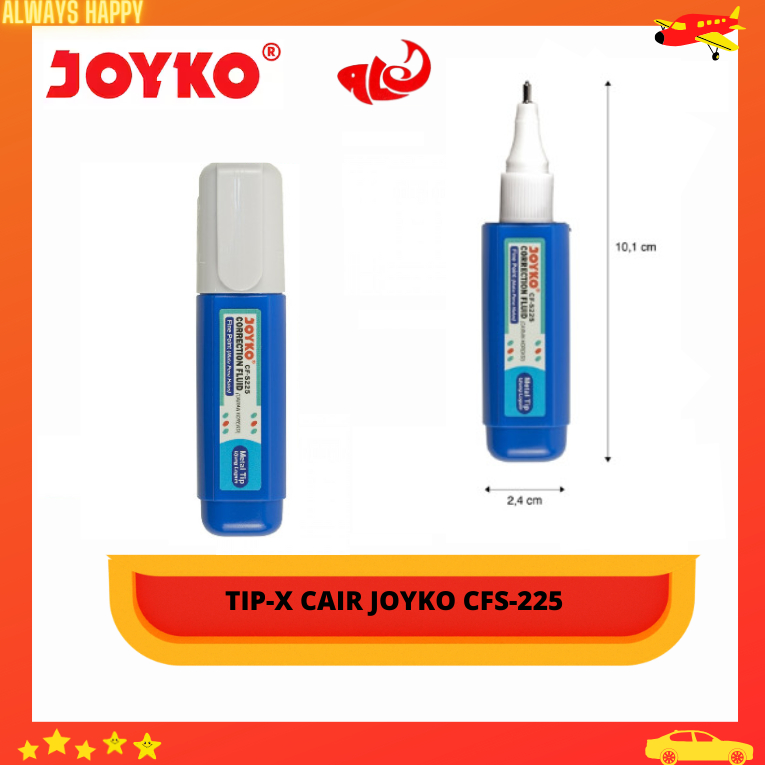 Jual Tip-X cair Merek Joyko Murah CFS-225 Correction Fluid Joyko ...
