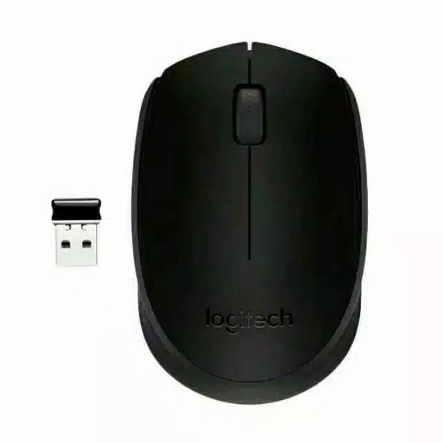 Jual Mouse Wireless Logitech M170 Original Hitam Garansi Resmi | Shopee ...
