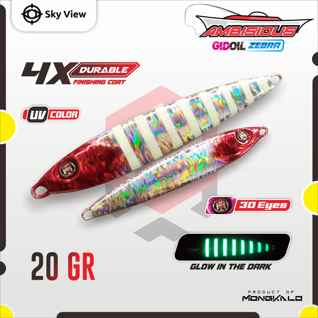 Jual Metal Jig 20 Gram GID MONGKALO AMBISIOUS 20gr MetalJig Killer 20g 20 gr 20 g Umpan Metal ...