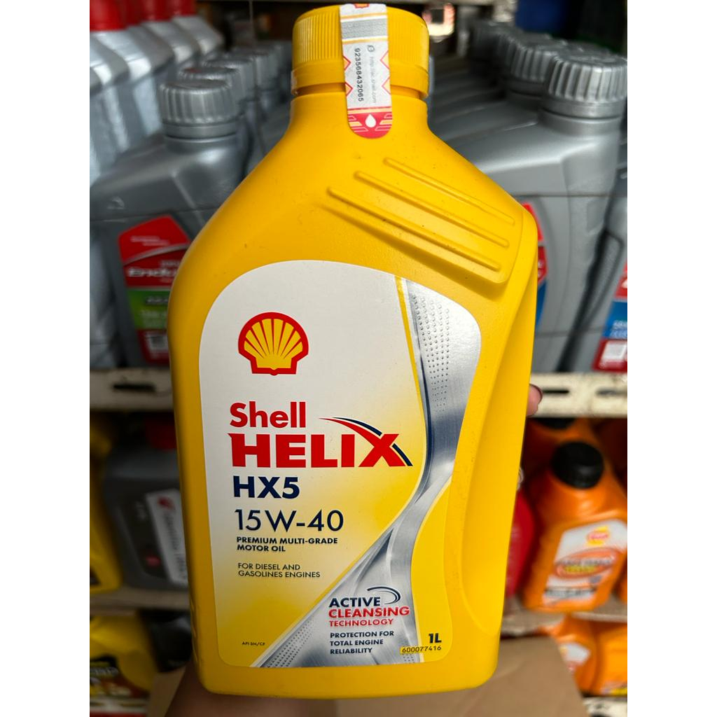 Jual OLI SHELL HELIX HX5 15W-40 100% ASLI | Shopee Indonesia