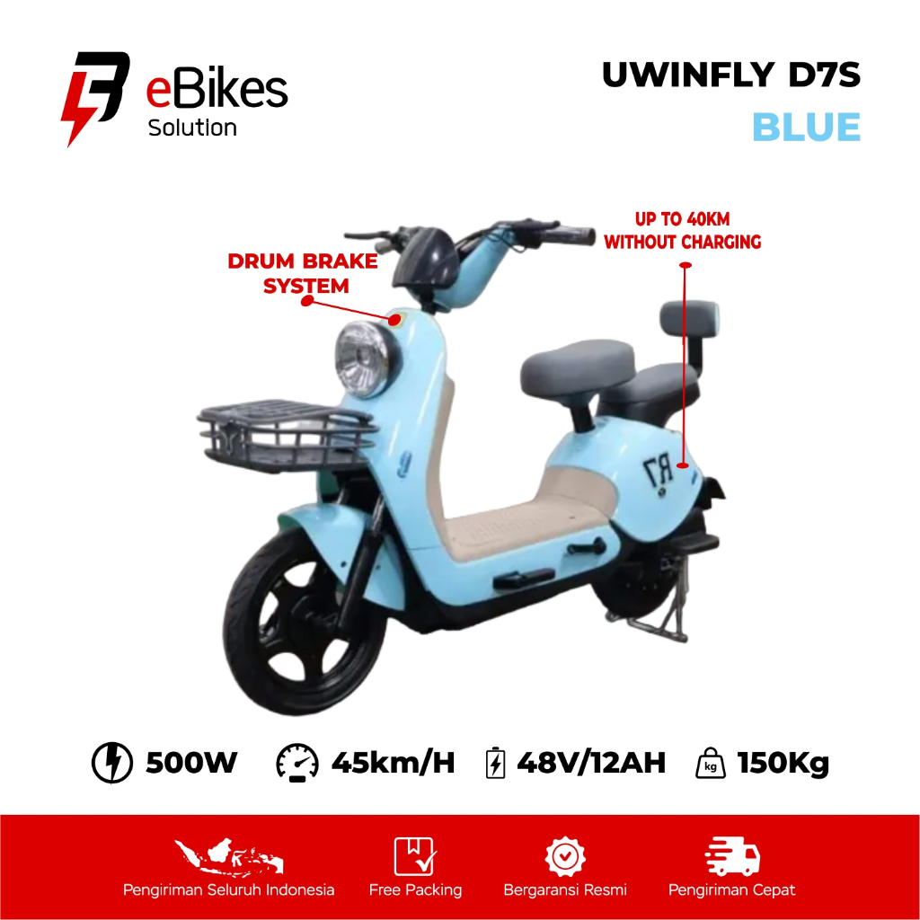 Jual Sepeda Listrik Uwinfly R7S - Garansi Resmi | Shopee Indonesia