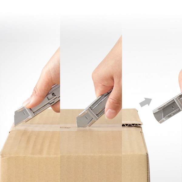 Jual OLFA SK-12 Pisau Cutter Besi Putih Anti Karatan All Stainless Steel Safety Knife SK12 ...