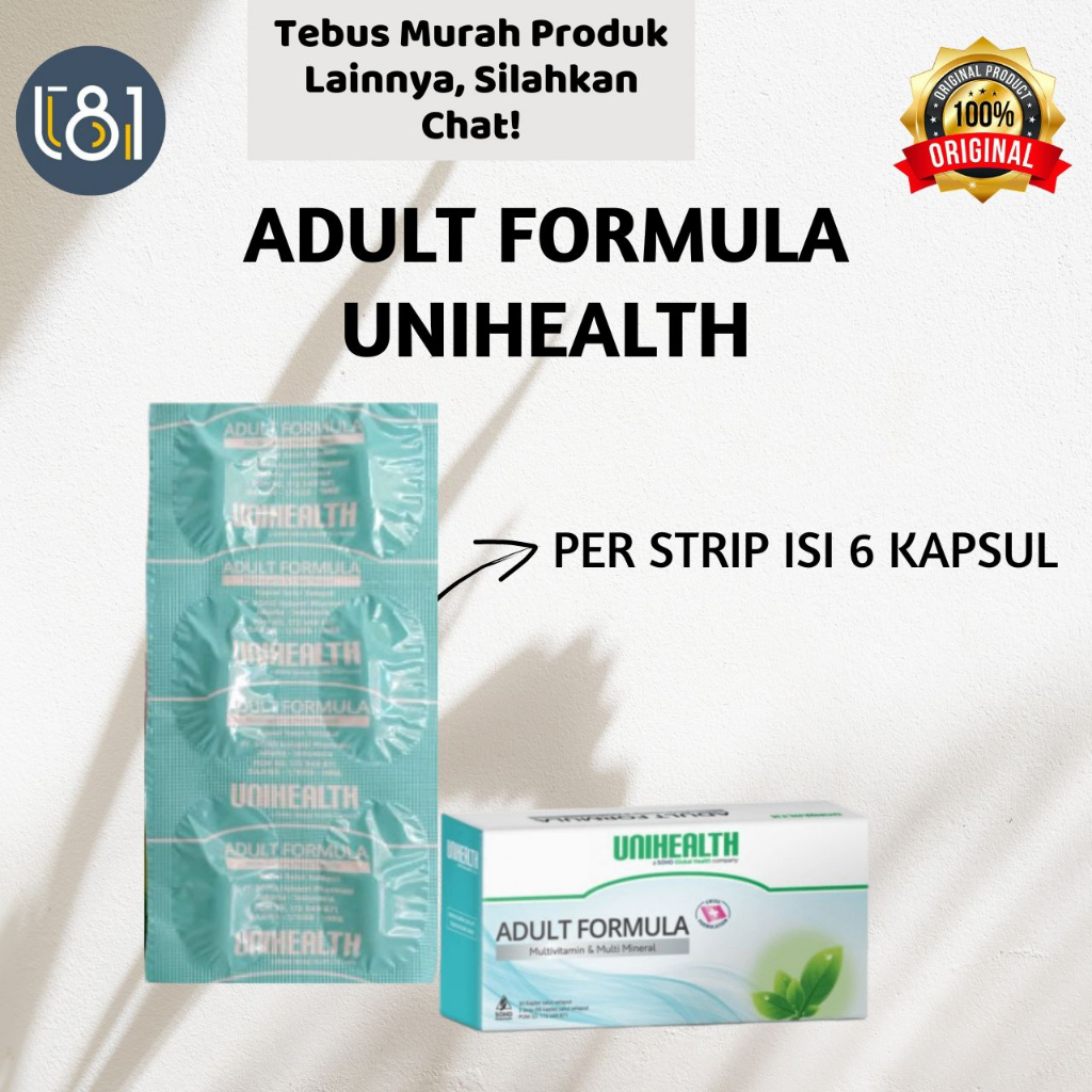 Jual Multivitamin Lansia Multivitamin dan Mineral Dewasa BPOM Suplemen ...