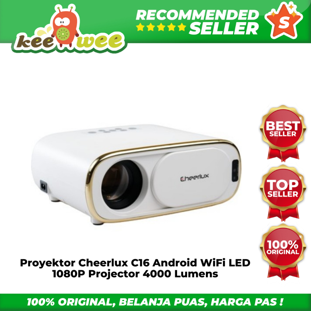 Jual Proyektor Cheerlux C16 Android WiFi LED 1080P Projector 4000 ...