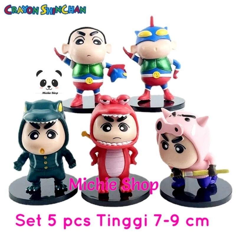 Jual Figure Crayon Shin-Chan Anime Topper Cosplay Hero mini Nohara ...
