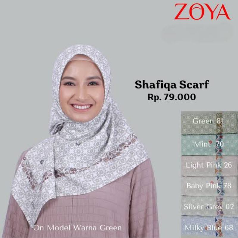 Jual Shafiqa scarf zoya | Shopee Indonesia