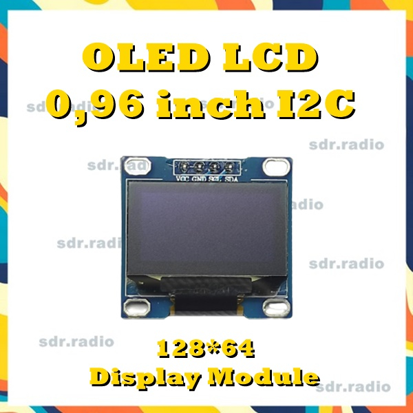 Jual LED LCD 0,96 WHITE 128*64 I2C Modul for Arduino Display | Shopee ...